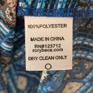 RBL | Dresses | Rbl Tie Waist Pattern Dress | Poshmark